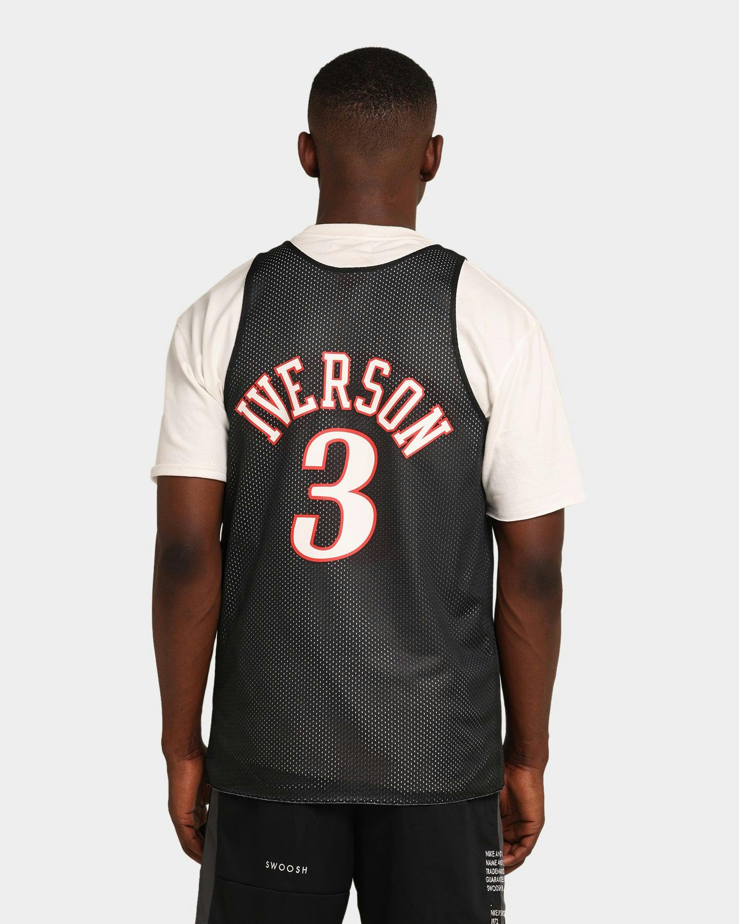 Mitchell & Ness Philadelphia 76ers REV Mesh Iverson #96 Tank Black ...
