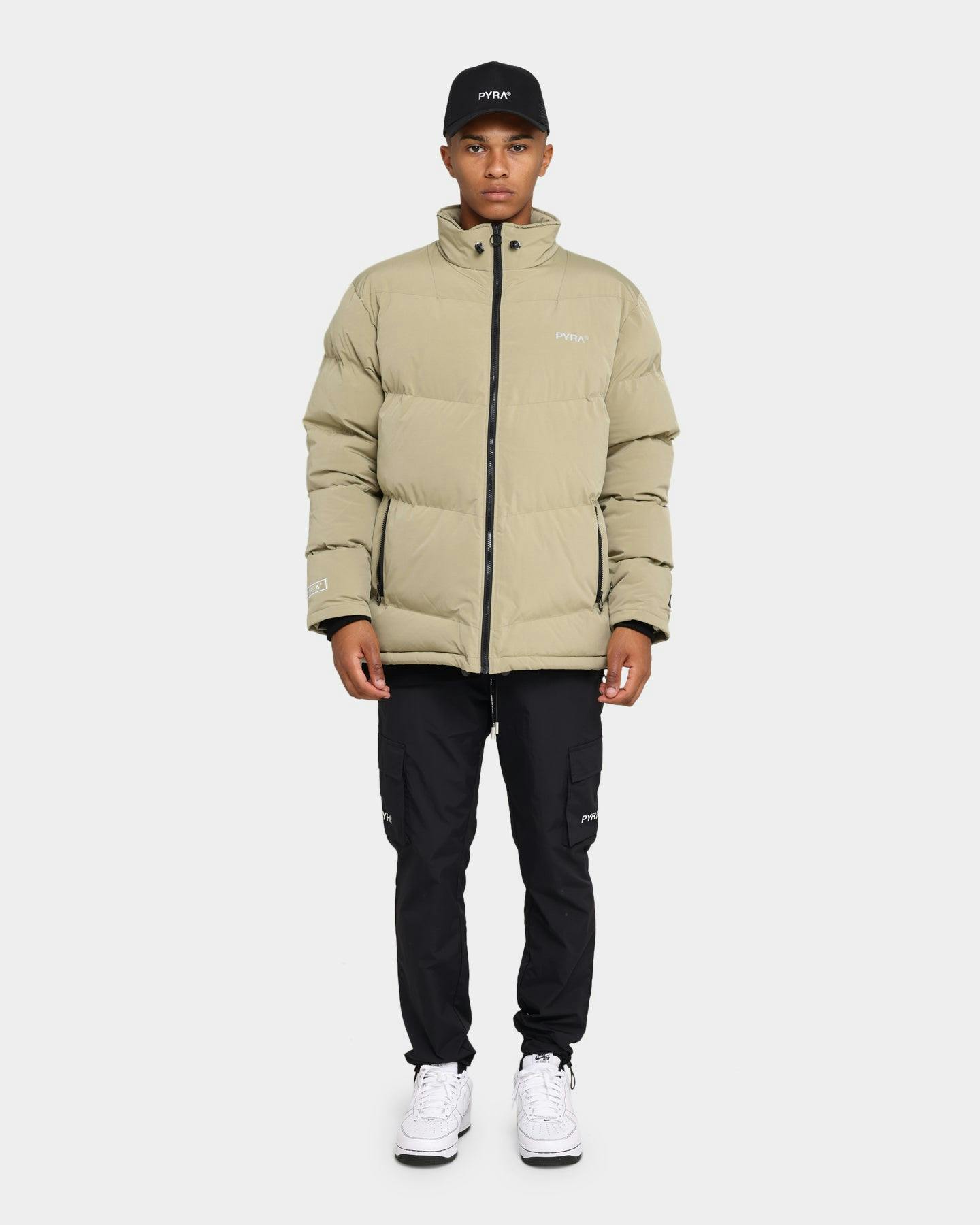 PYRA Padded Puffa Jacket Olive | Culture Kings