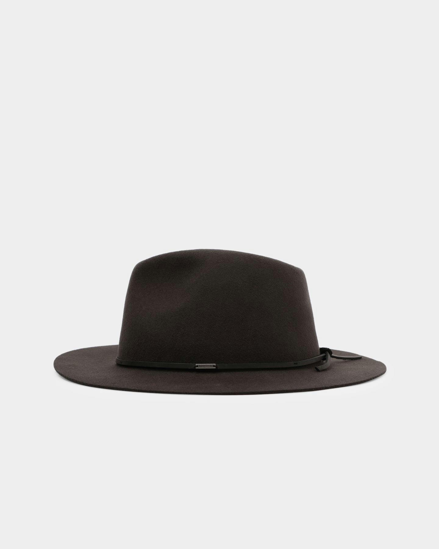 Brixton Wesley Packable Fedora Washed Black | Culture Kings